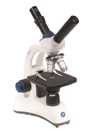 Microscope x400 avec tête à discussion - chariot EcoBlue Euromex | Sonodis